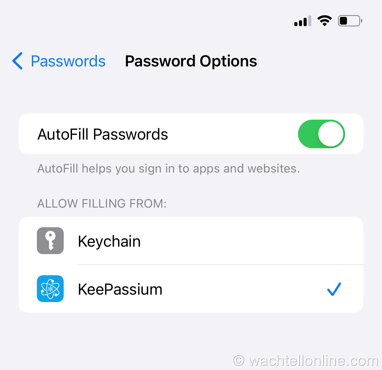 KeePass Password Safe iPhone integration - WachtellOnline