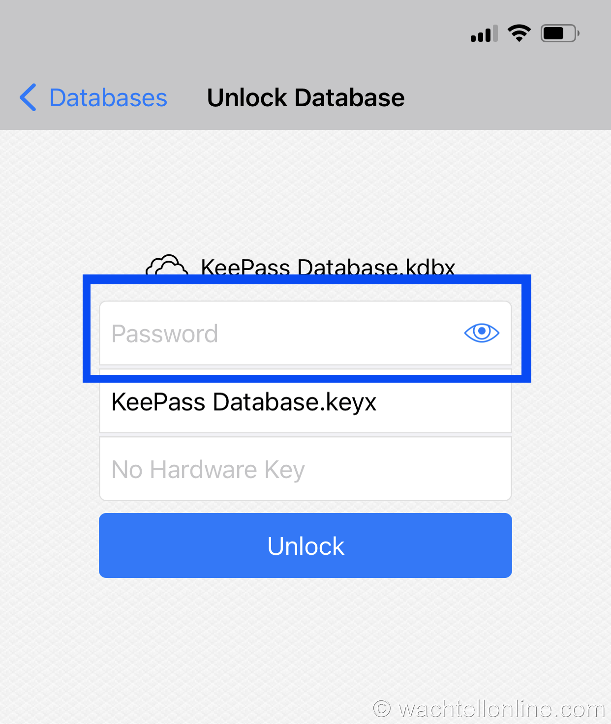 KeePass Password Safe iPhone integration - WachtellOnline