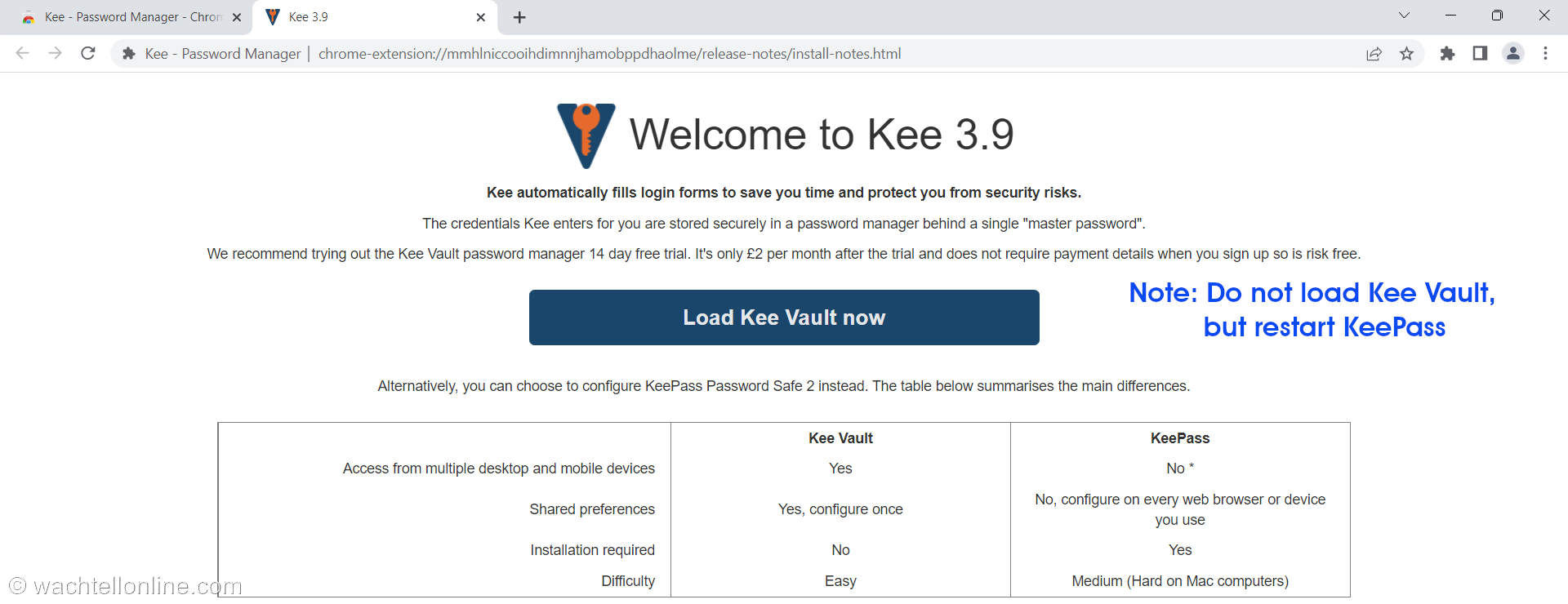 KeePass Password Safe browser integration - WachtellOnline