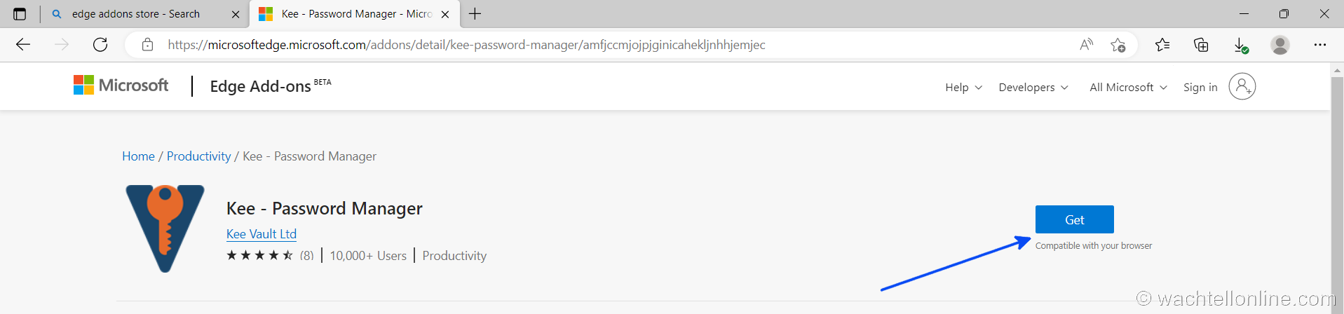 KeePass Password Safe browser integration - WachtellOnline