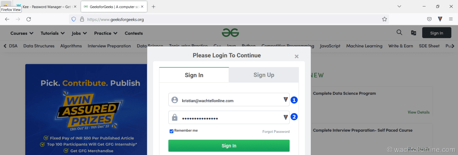 KeePass Password Safe browser integration - WachtellOnline