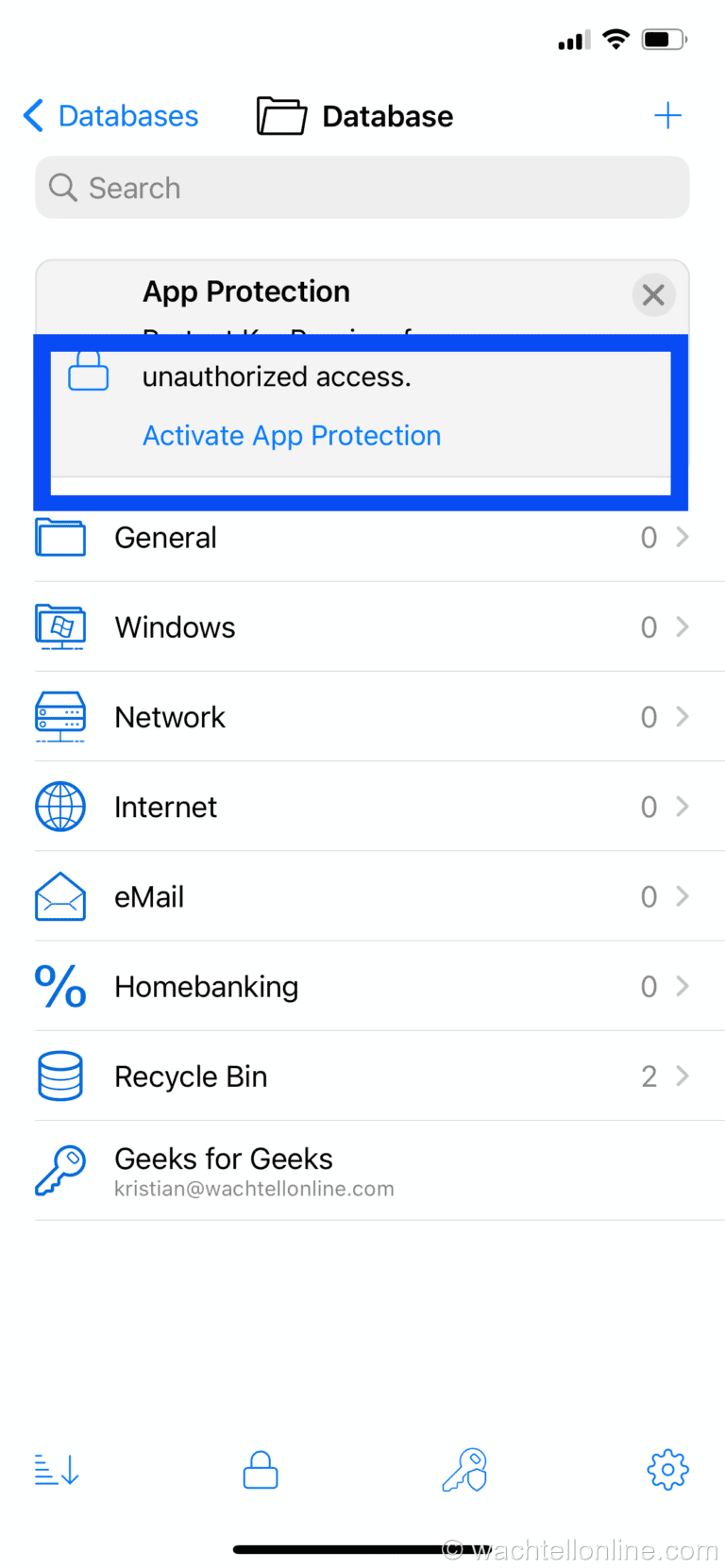 KeePass Password Safe iPhone integration - WachtellOnline