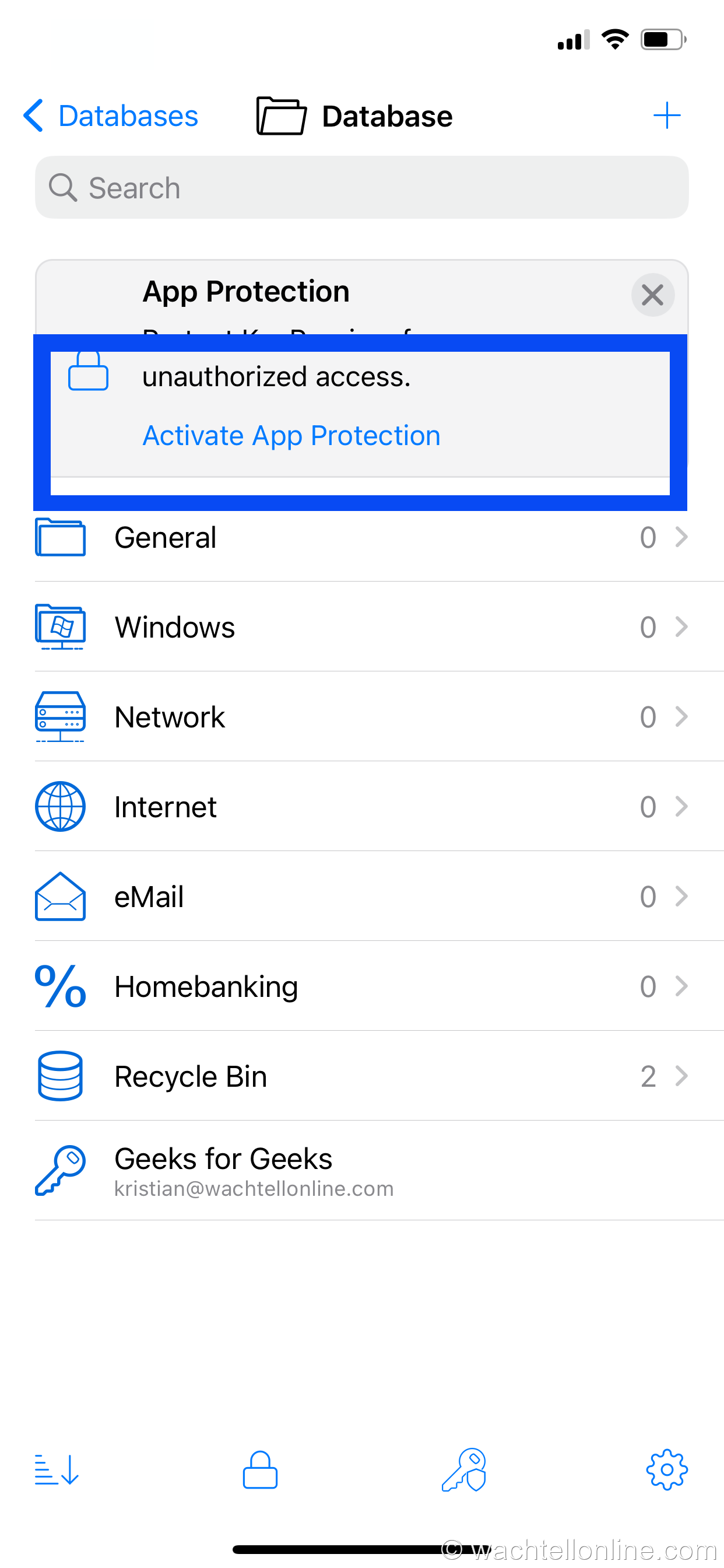 KeePass Password Safe iPhone integration - WachtellOnline