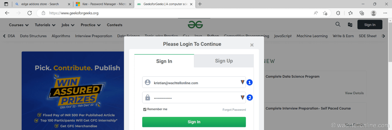 KeePass Password Safe browser integration - WachtellOnline