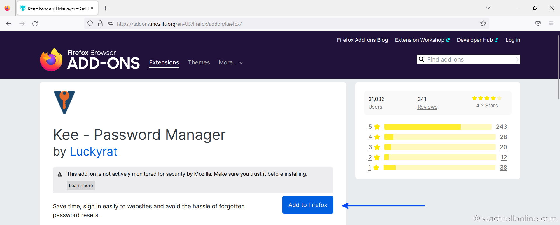 KeePass Password Safe browser integration - WachtellOnline